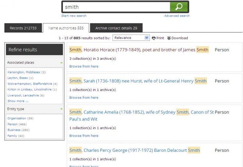 Finding Archives in Discovery - The National Archives blog