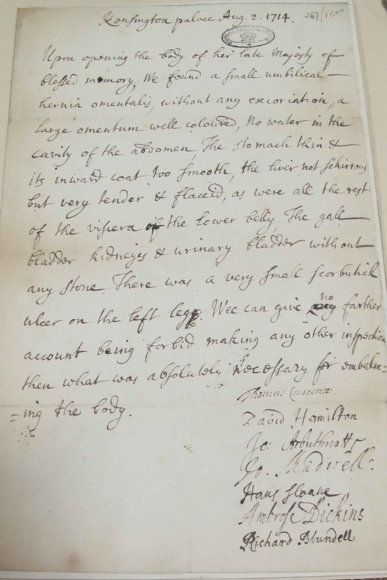 The death of Queen Anne - The National Archives blog