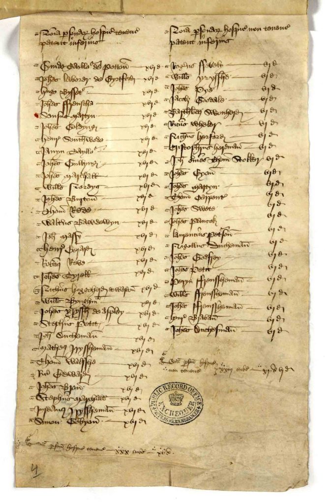 England's immigrants 1330-1550 - The National Archives blog