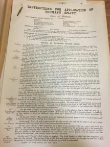 A revolution in treatment: the Thomas splint - The National Archives blog