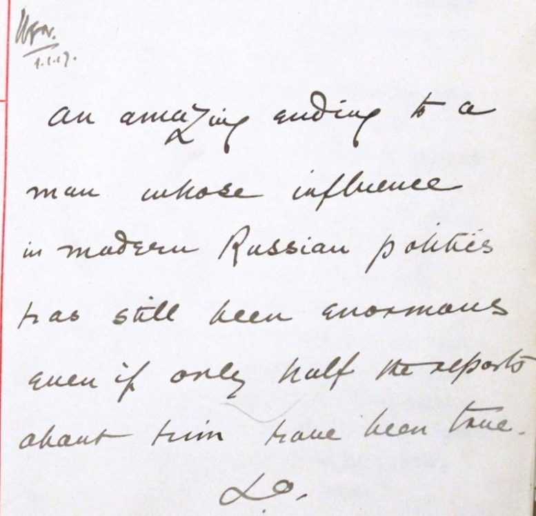 The murder of Rasputin - The National Archives blog