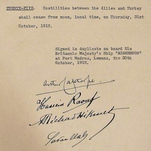 Milestones to peace: the Armistice of Mudros - The National Archives blog