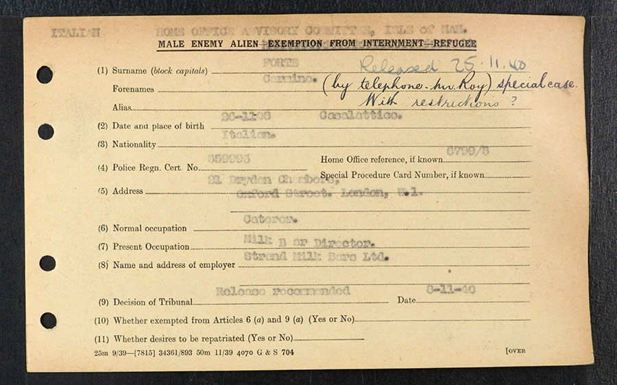 Internment of enemy aliens in 1940: The fate of Italians resident in a ...
