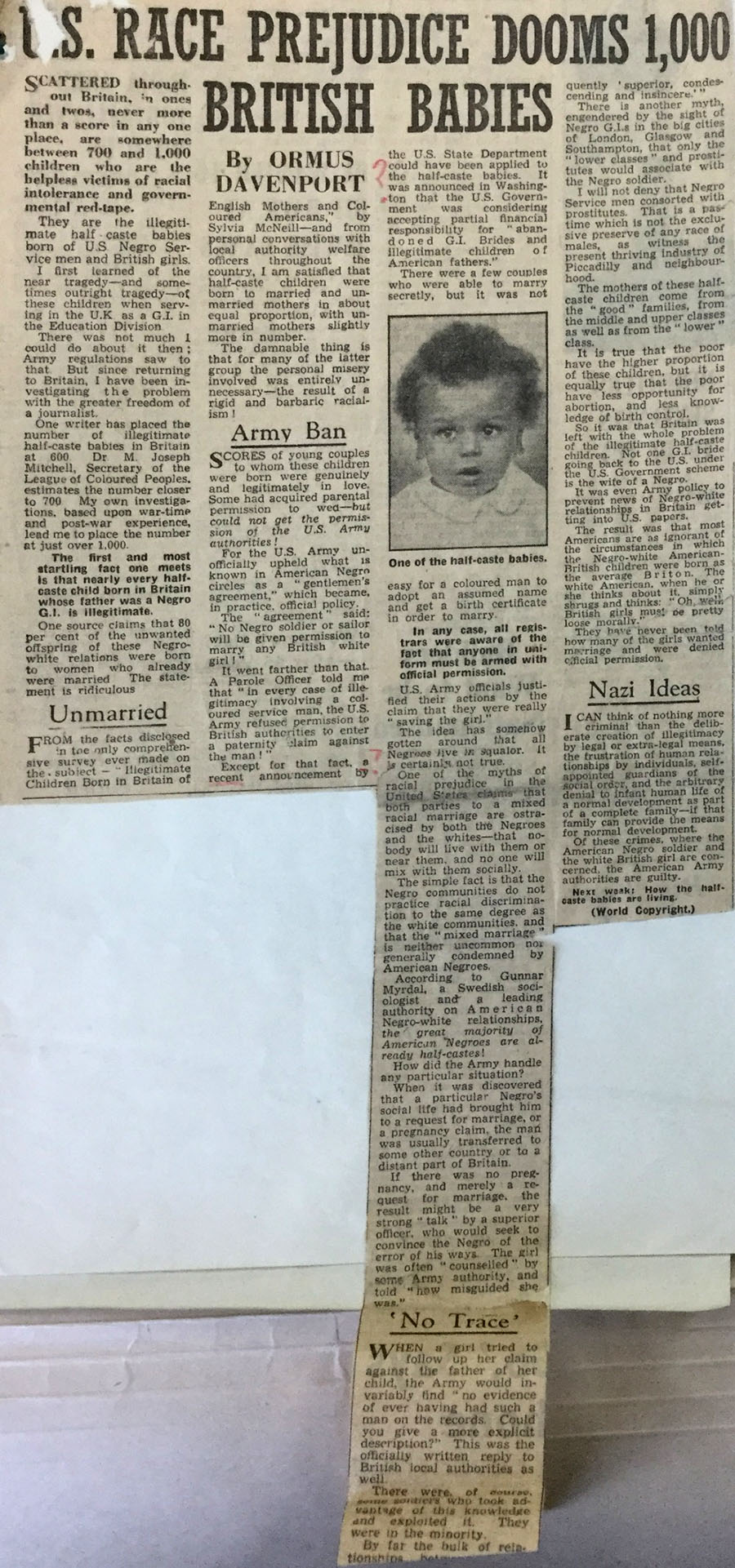 ‘Brown Babies’: The children born to black GI and white British women ...