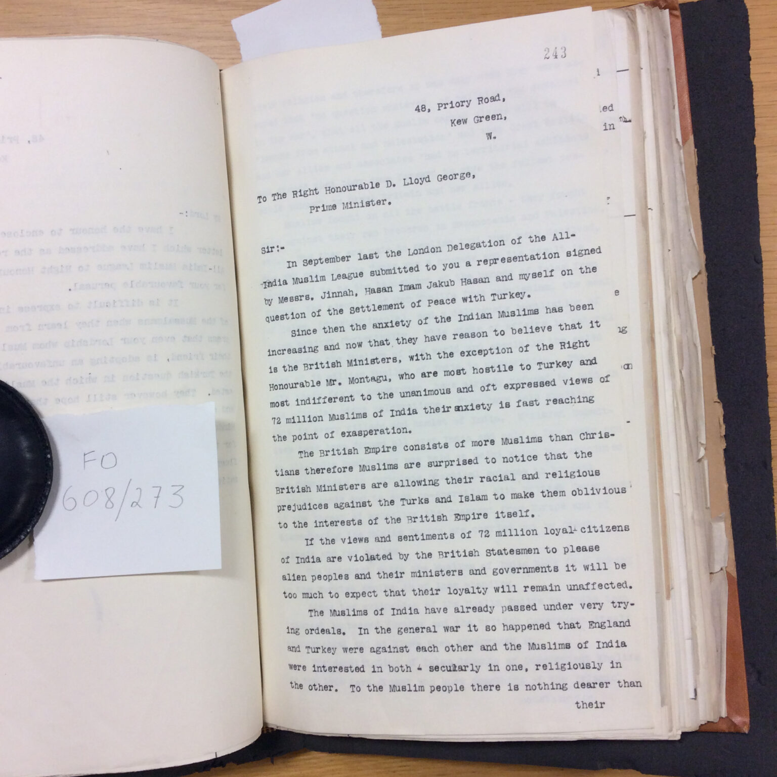 The Khilafat Movement in Kew - The National Archives blog
