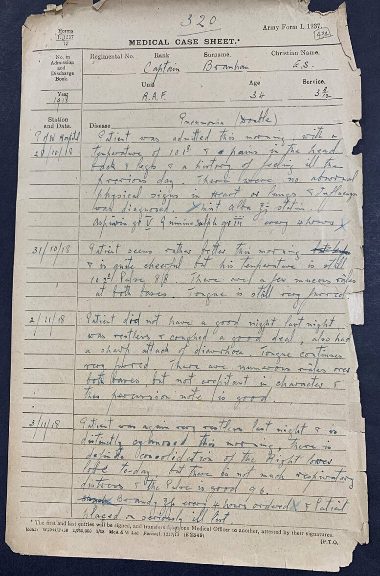 Fighting the ’flu, 1918-1919 (Part two): First World War medical ...