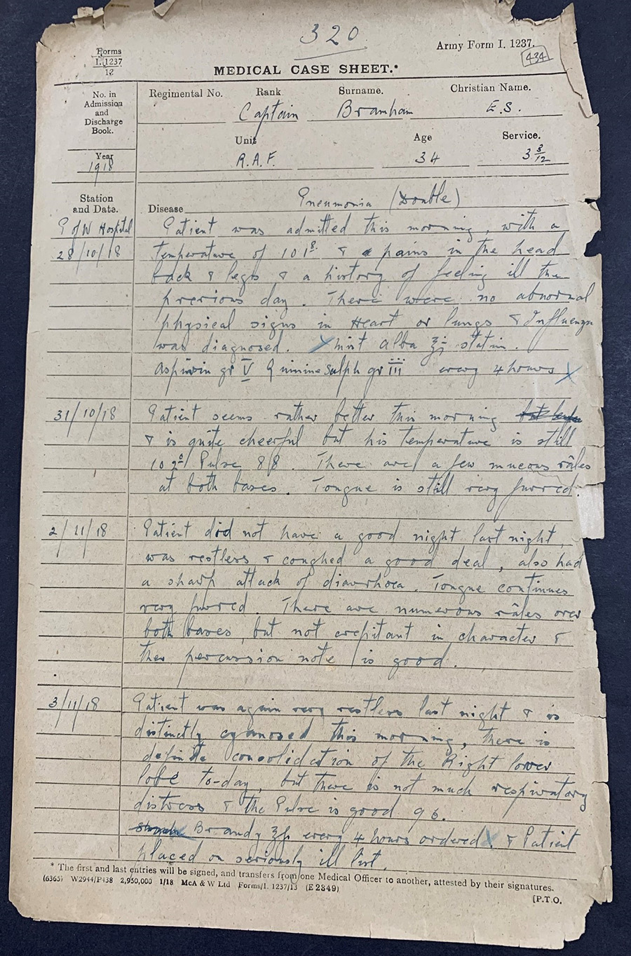 Fighting the ’flu, 1918-1919 (Part two): First World War medical ...