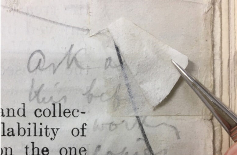 The removal and/or care of pressure-sensitive tape from paper - The ...