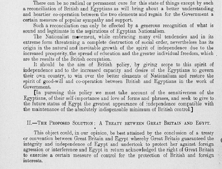 100 years ago: ‘Egypt is declared to be an independent sovereign State ...
