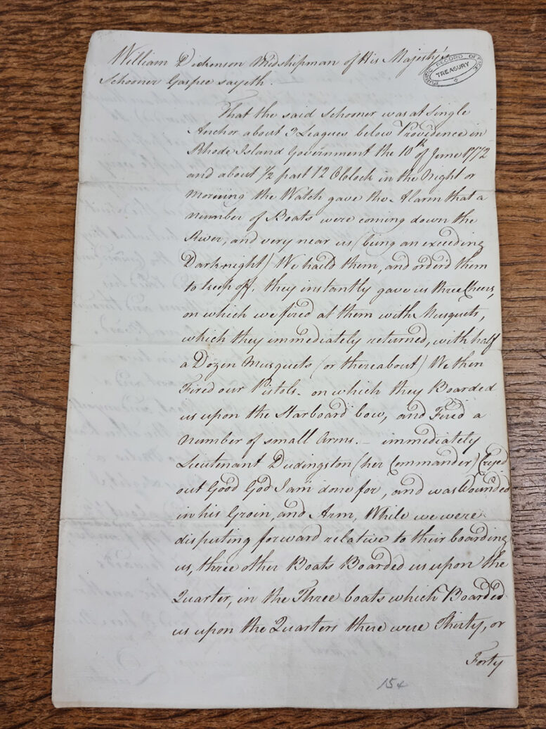 The burning of HMS Gaspee - The National Archives blog