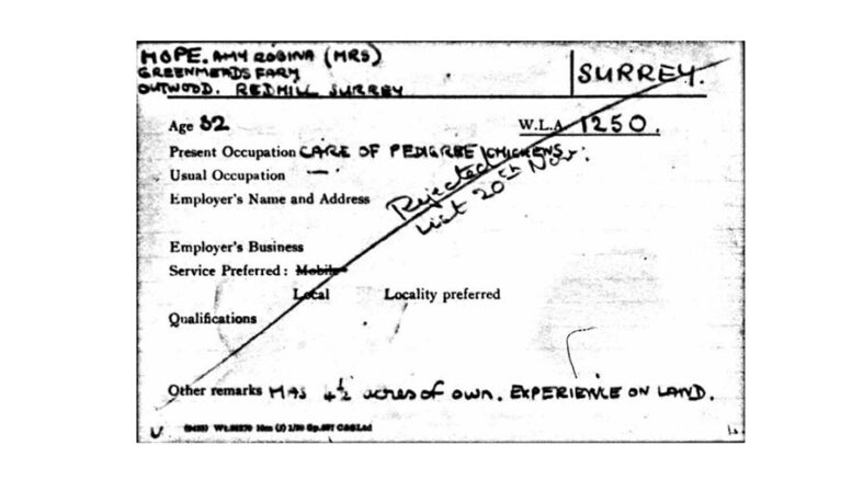 ‘Our women on the land’: Women’s Land Army index cards go online - The ...