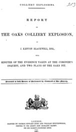 Remembering the Oaks Colliery Disaster of 12 and 13 December, 1866 ...