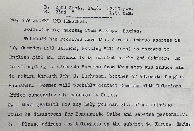 A love story that threatened the Commonwealth: Seretse Khama and Ruth ...