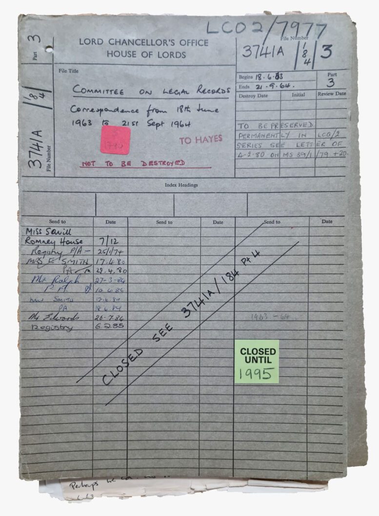 The Denning Committee on Legal Records - The National Archives blog