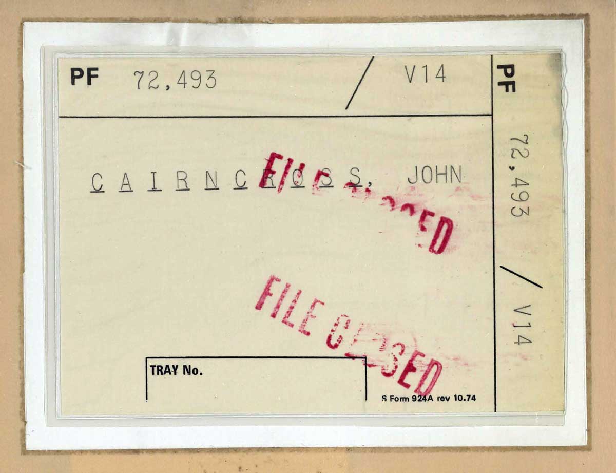 Confessions from the Cambridge Five: a file release from MI5 - The ...